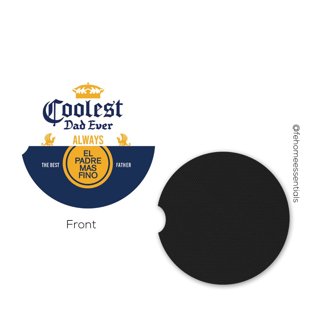 Beer Theme Dad Car Coasters – Artellis